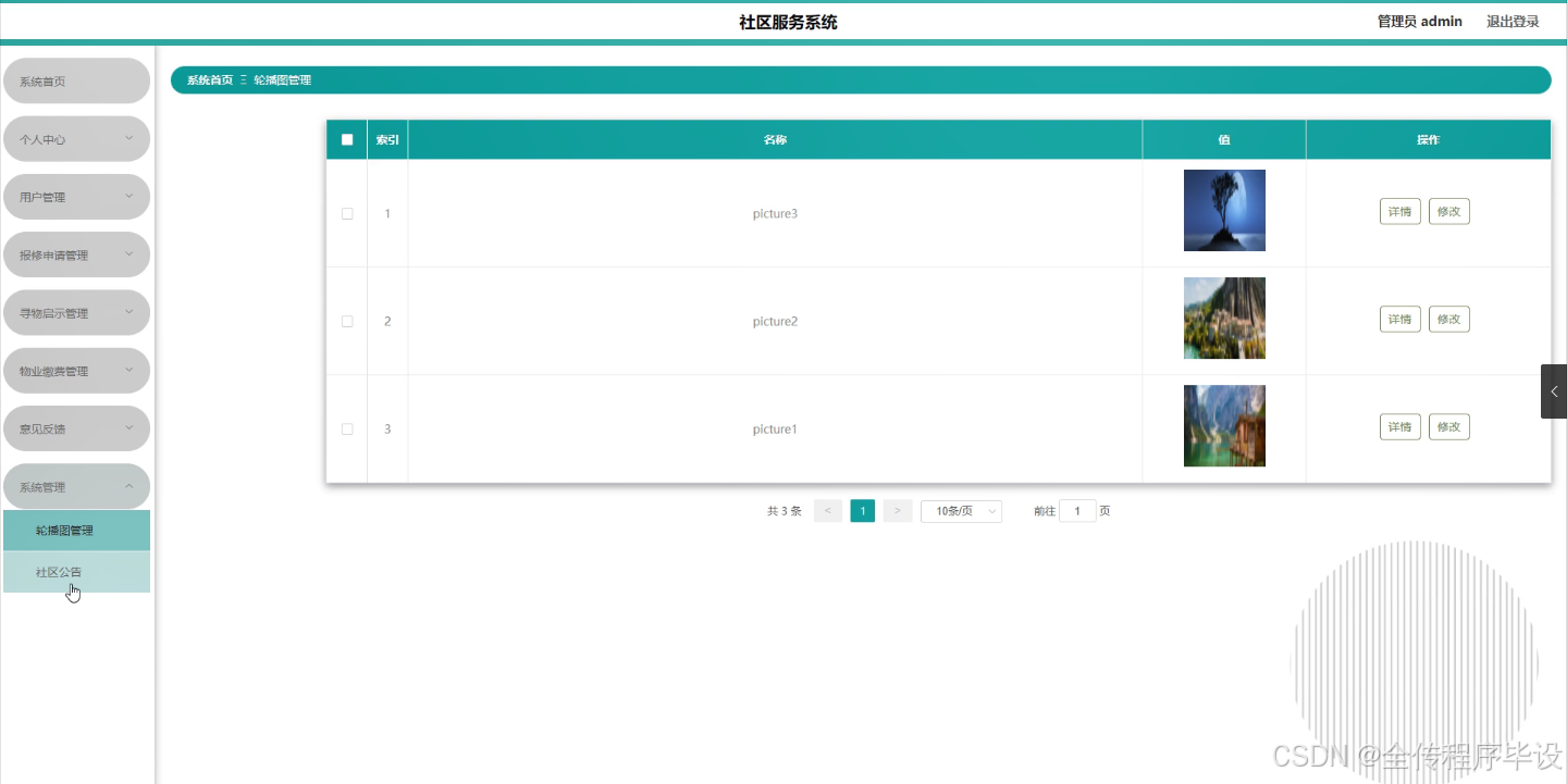 Java计算机毕业设计社区服务系统（开题源码论文）社会服务数据系统毕业设计 Csdn博客