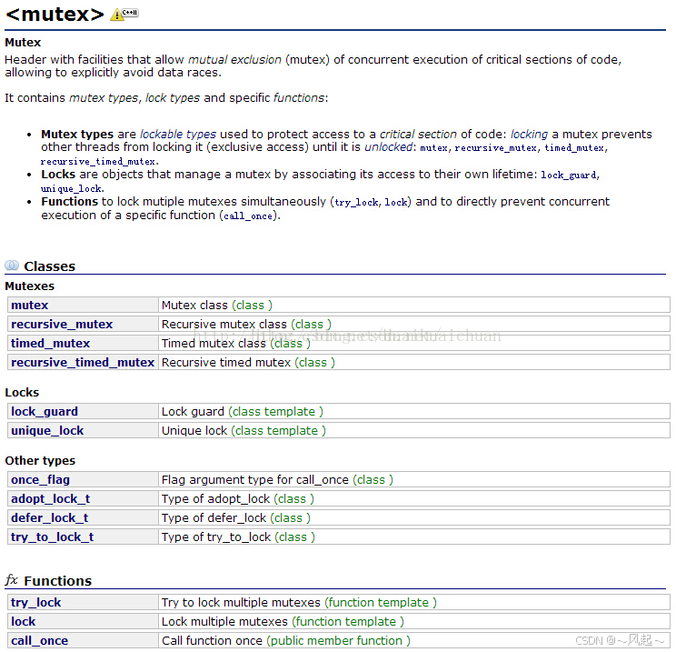 C++多线程——互斥量mutex_c++ mutex-CSDN博客