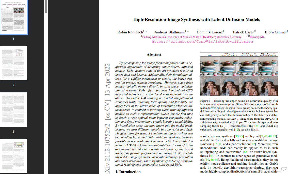 LDM：High-Resolution Image Synthesis with Latent Diffusion Models——高分辨率图像合成与潜在扩散模型-CSDN博客