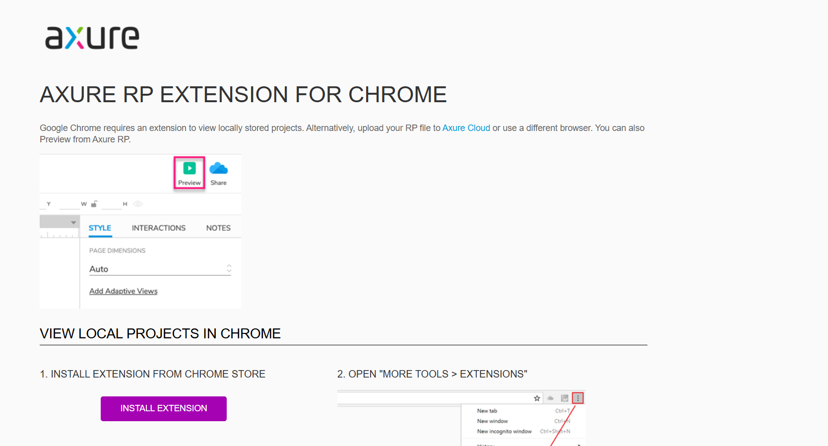 谷歌浏览器（chrome）打开axure原型HTML文件方法--axure rp extension for chrome 插件离线安装-CSDN博客