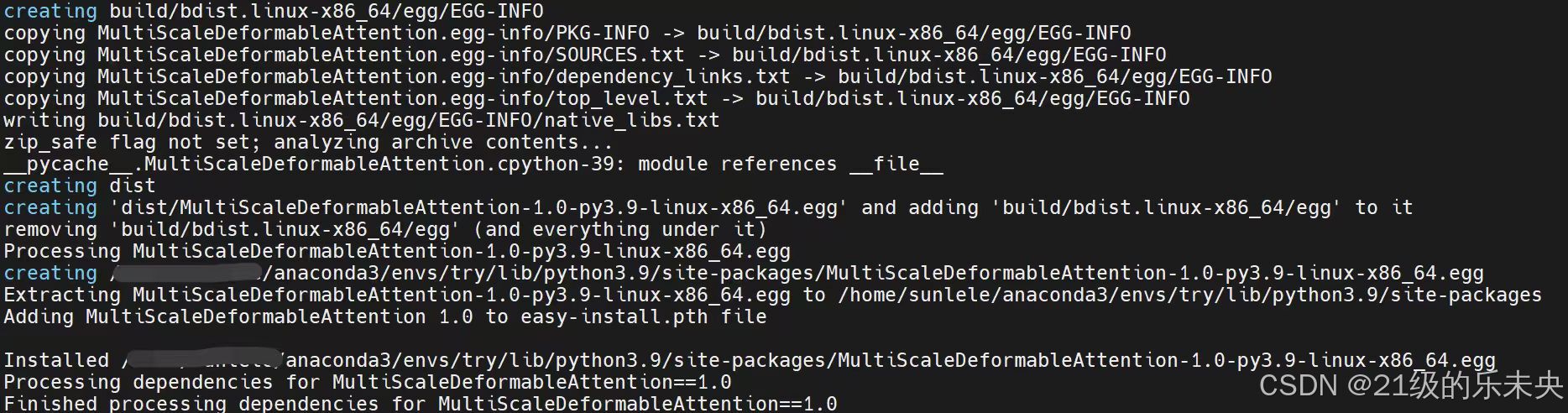 ModuleNotFoundError: No module named ‘MultiScaleDeformableAttention‘_modulenotfounderror: no ...
