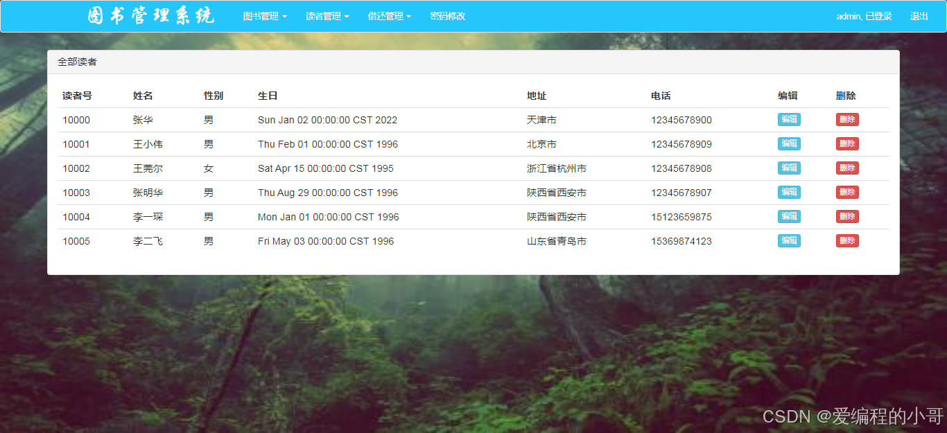 Java毕业设计，图书管理系统系统图书管理模块功能实现前端图 Csdn博客
