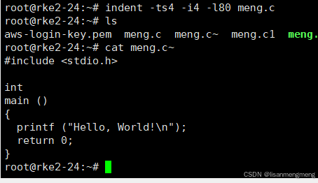 indent 命令介绍和使用案例_linux的indent-CSDN博客