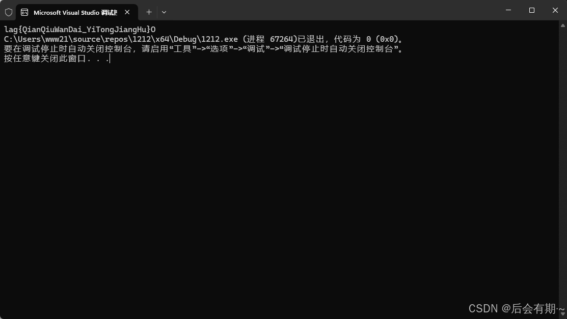 BUUCTF re xor 1_buuctf xor-CSDN博客
