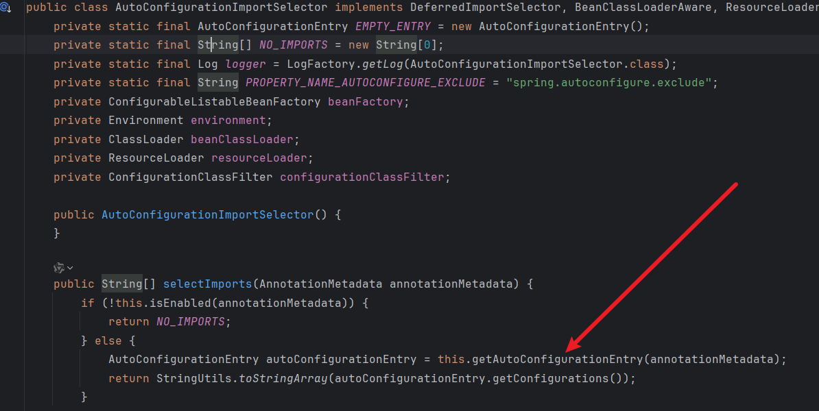 springboot最重要的**@EnableAutoConfiguration**：Spring Boot 的核心注解，用于触发自动配置 ...