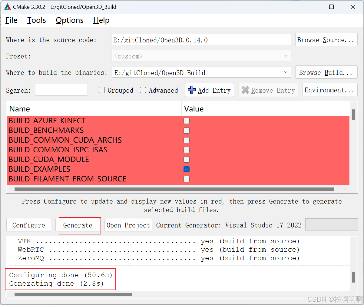 Cmake+Vs2022编译Open3D0.14.0参考_cmake vs2022-CSDN博客