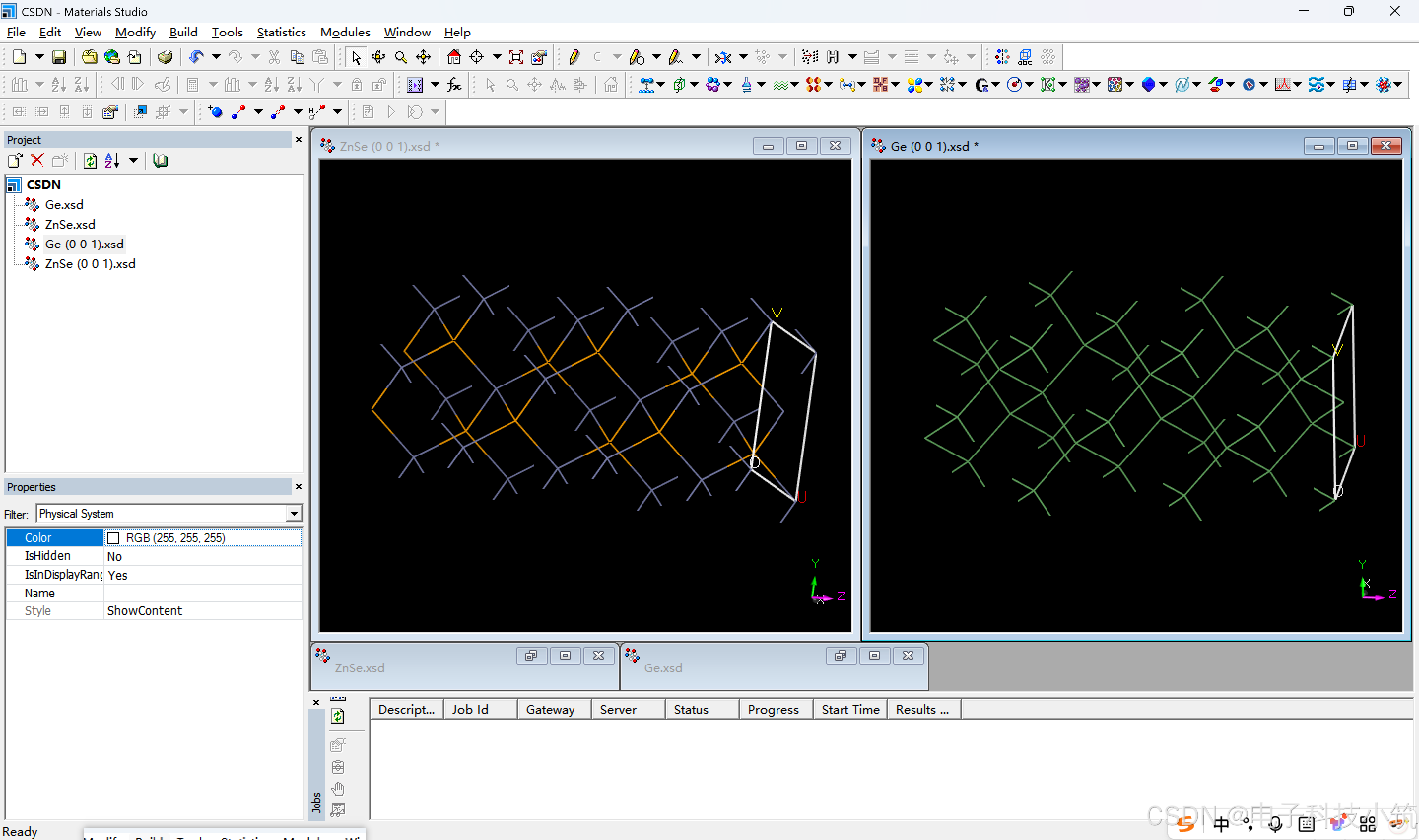Materials Studio2020学习笔记（一）--异质结建模全流程总结（附三种典型结构案例实操）_晶格失配率计算公式-CSDN博客