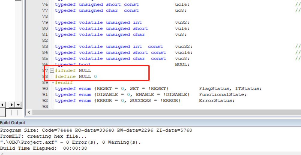 Keil error: #144:a value of type “void*“cannot be used to initialize an entity of type “uint16“报 ...