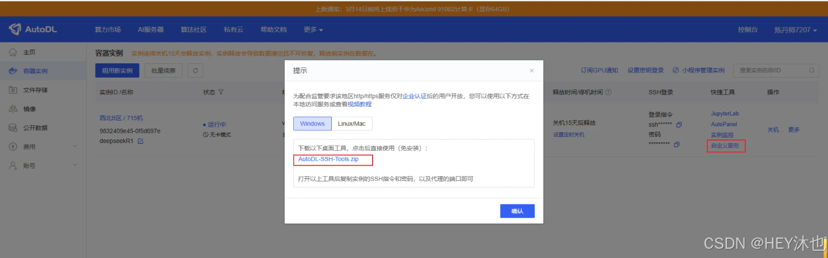 基于AutoDL云服务器的DeepSeek-R1-Qwen-14B模型部署_autodl部署deepseek-CSDN博客