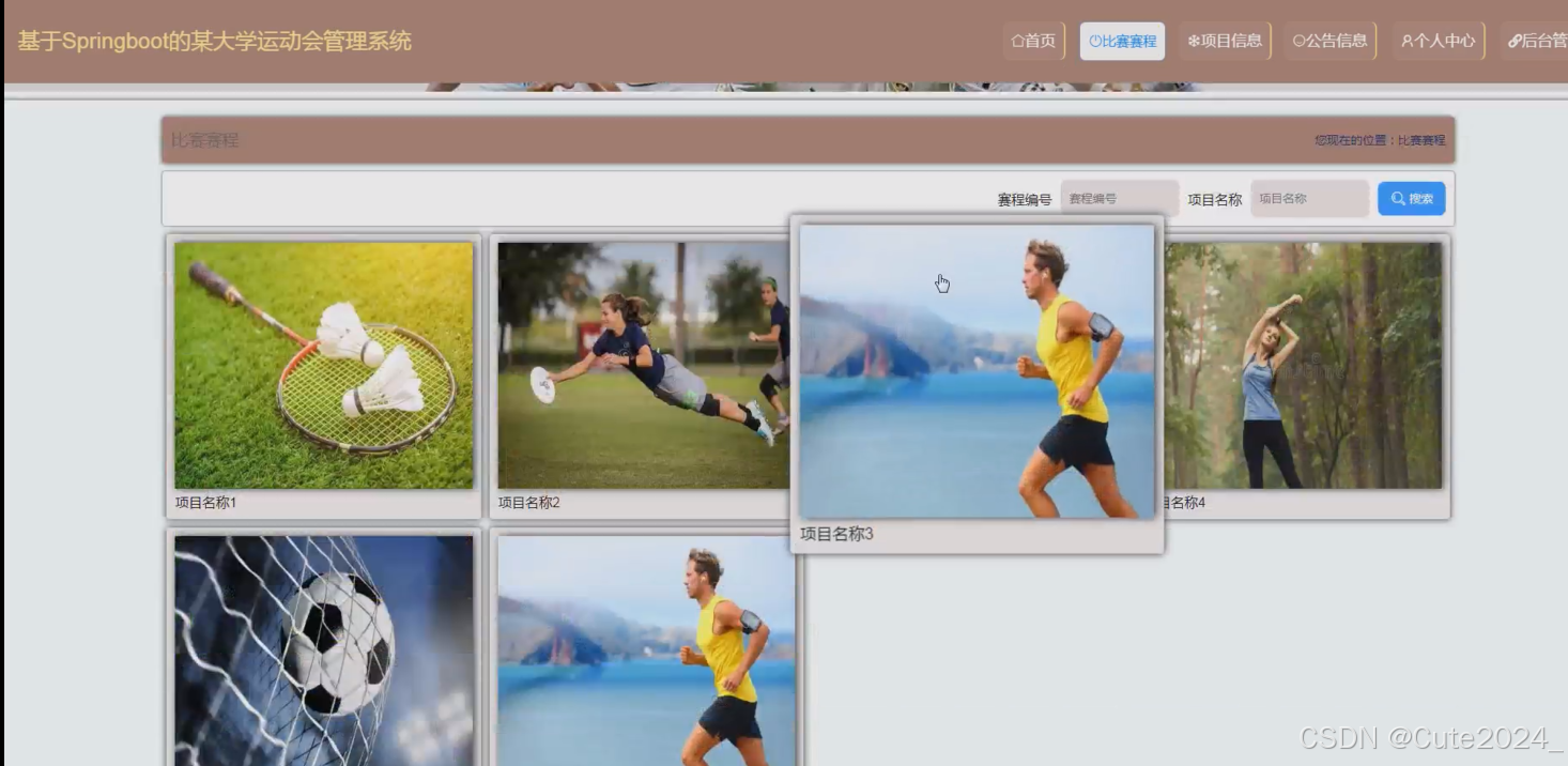 Springboot基于springboot的某大学运动会管理系统hd324（程序源码数据库调试部署开发环境）springboot编排比赛日程 Csdn博客