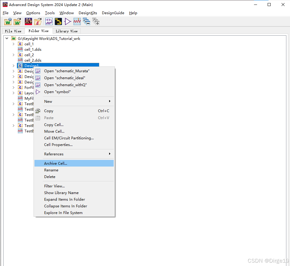 ADS 使用教程（十九）Archiving Workspaces and Designs in ADS_ads archive-CSDN博客