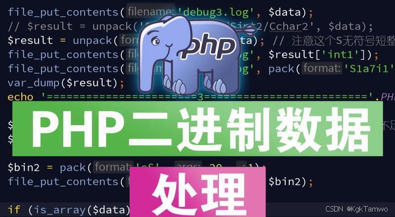 PHP处理二进制数据，你踩过这些坑吗？_php unpack-CSDN博客