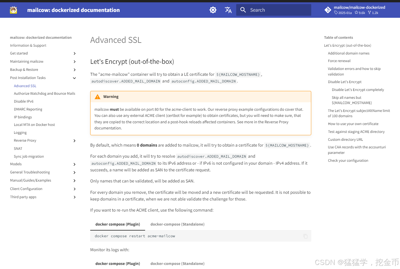 mailcow ssl证书问题-CSDN博客