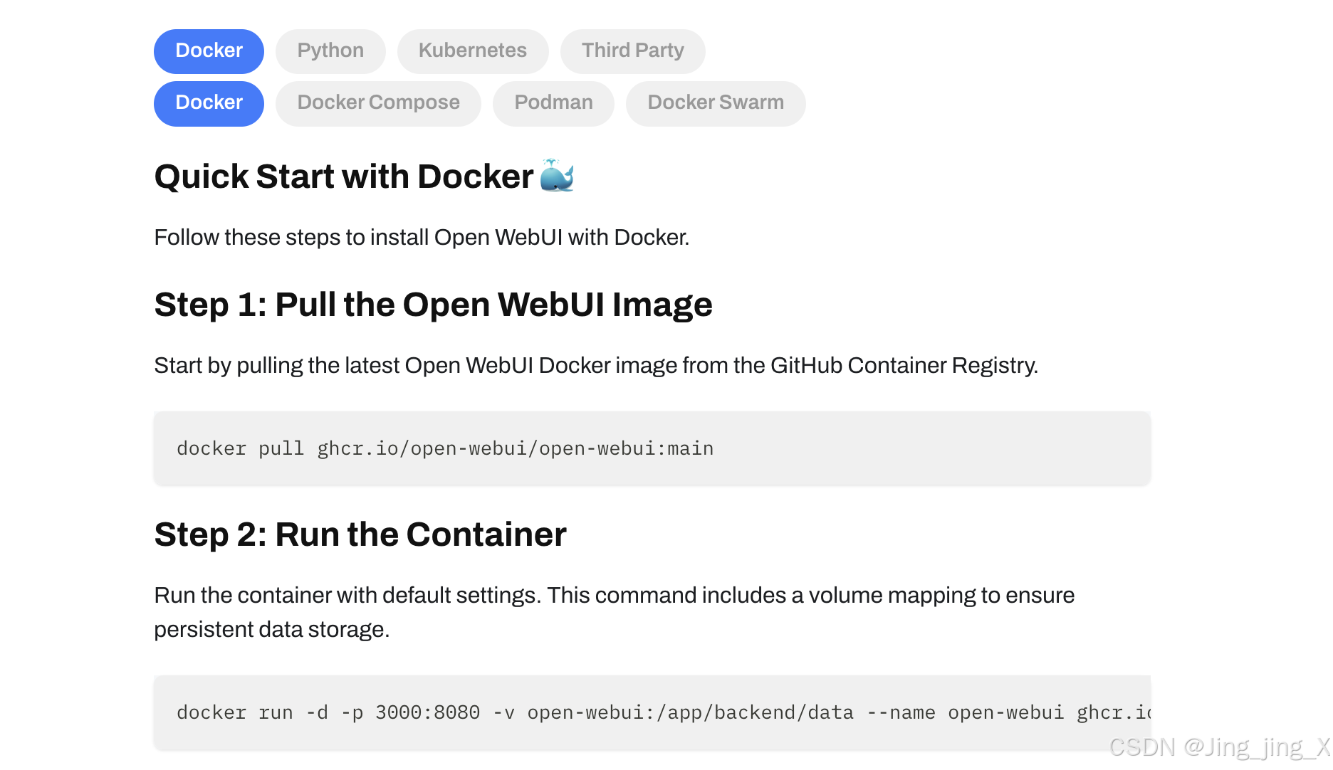 本地部署大模型ollama+OpenWebUI_本地部署大模型生成ppt-CSDN博客