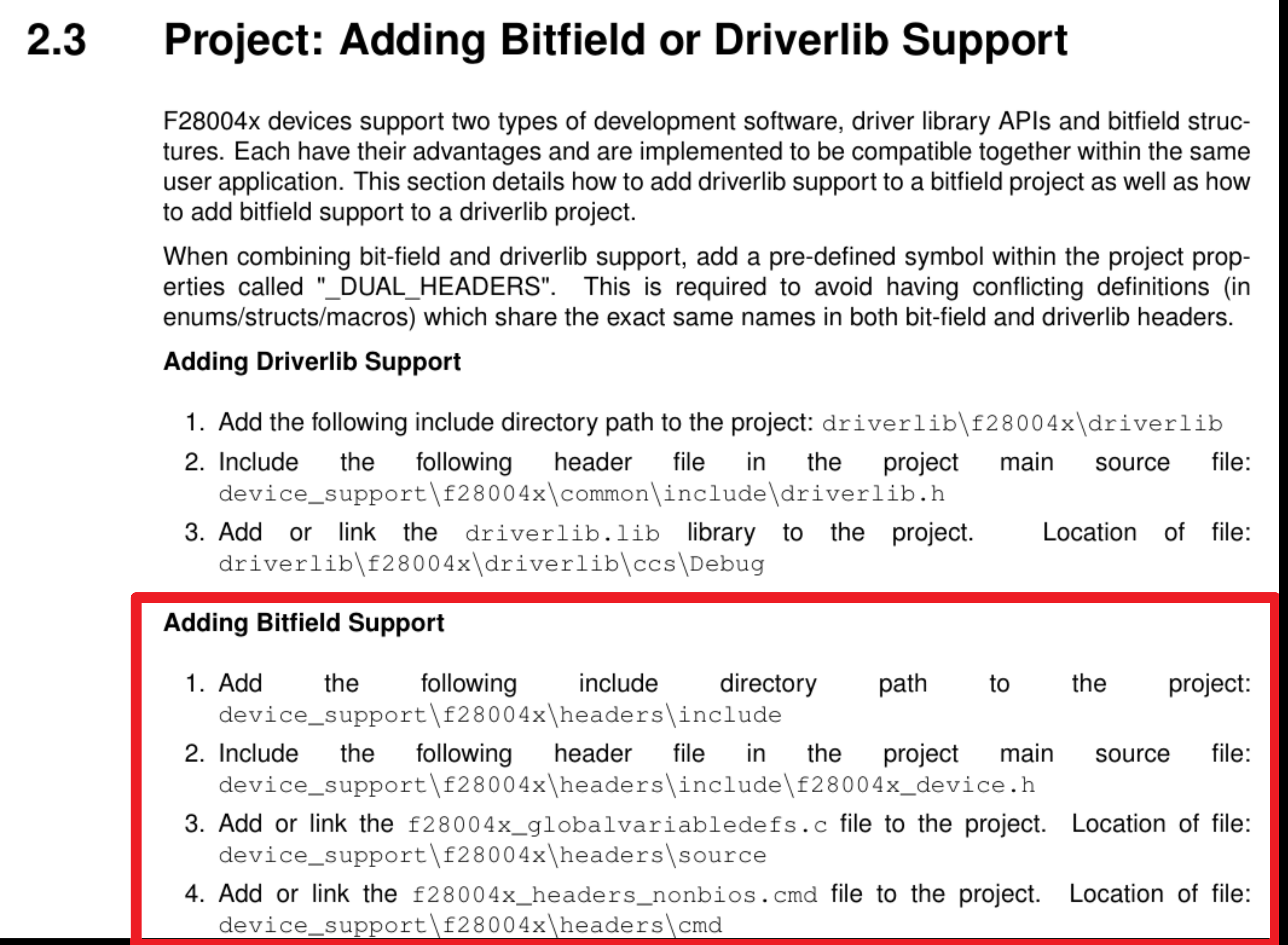 TI C2000系列F28004x混合编程配置步骤(库函数版本添加寄存器版本)_28004x 例程-CSDN博客