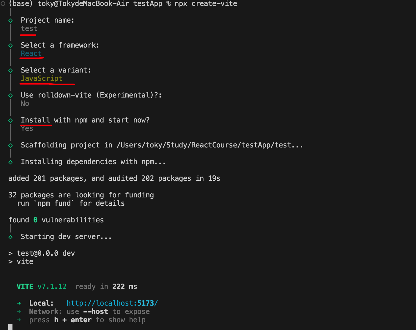 使用vite配置React步骤_install with npm and start now?-CSDN博客
