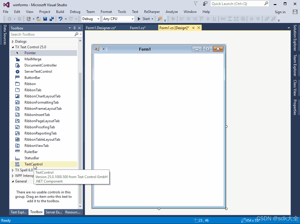 TX Text Control .NET for WinForms -支持.NET8 和 .NET9-CSDN博客