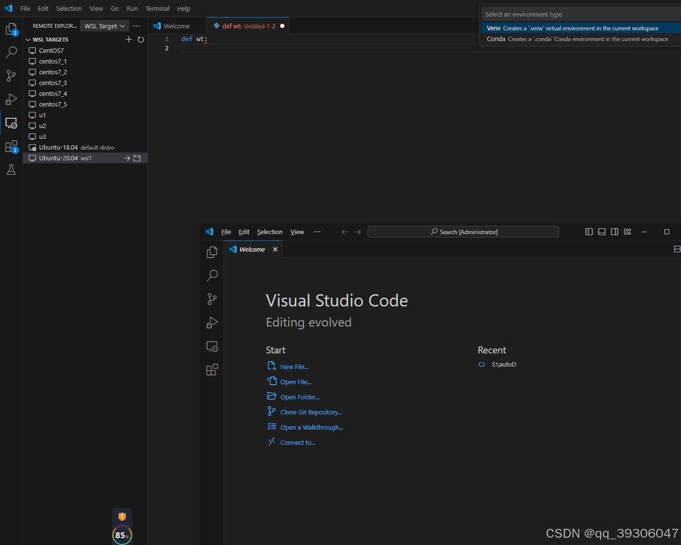 仓颉使用vscode创建项目 在vscode中使用wsl的conda环境的ipythonnotebook_vscode wsl notebook-CSDN博客