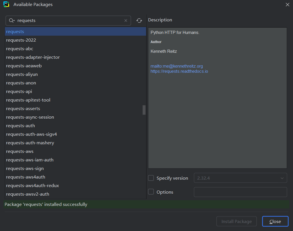 Python中Request的安装以及简单的使用_pycharm安装requests-CSDN博客