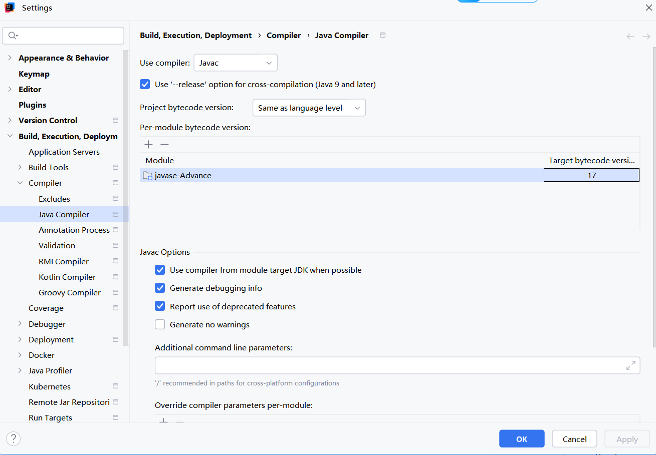 java: 警告: 源发行版 17 需要目标发行版 17_java: 无效的目标发行版: 17-CSDN博客