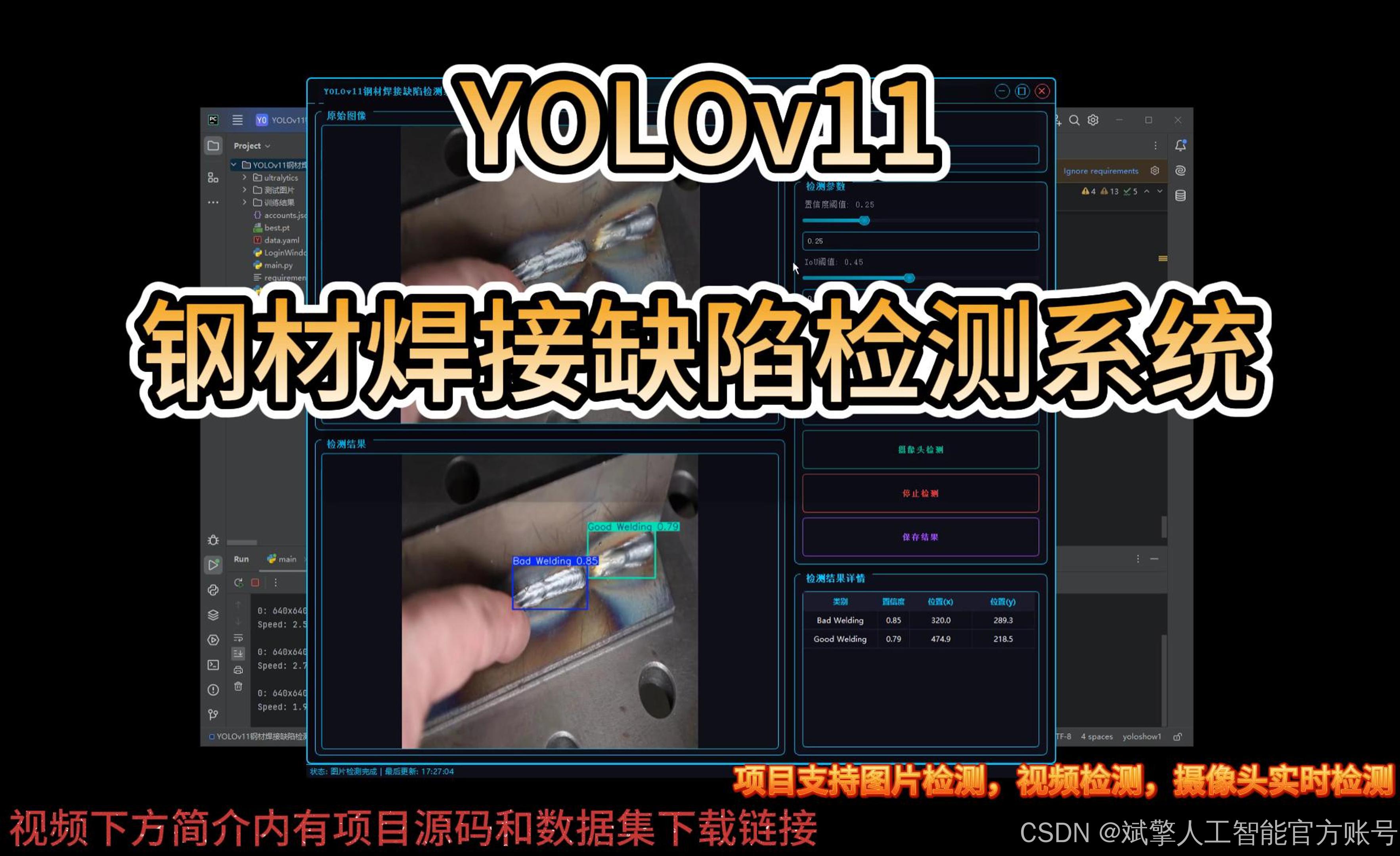基于深度学习YOLOv11的钢材缺陷检测系统（YOLOv11+YOLO数据集+UI界面+登录注册界面+Python项目源码+模型）-CSDN博客