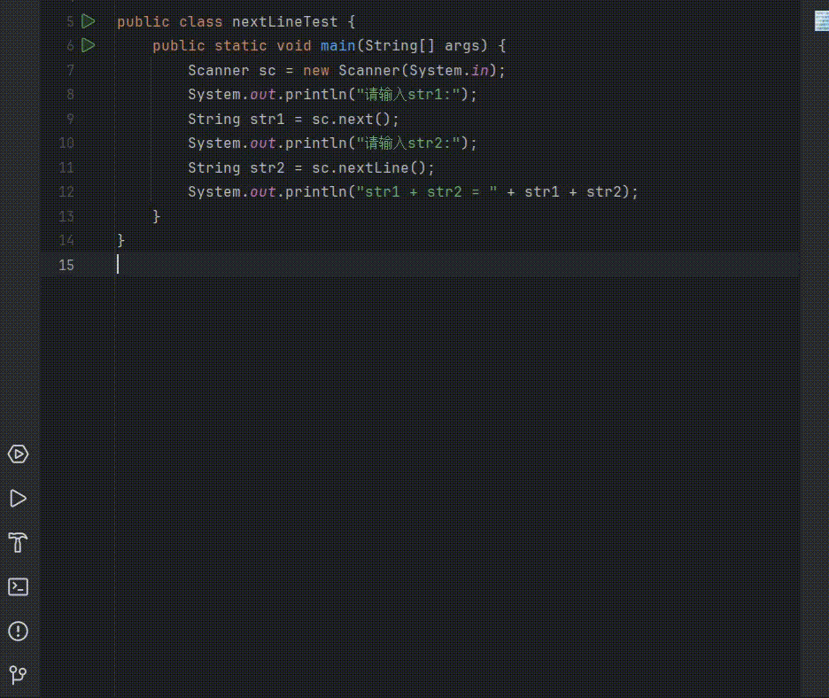 Java中nextLine()的使用方法--直观展示_java銝要extline-CSDN博客