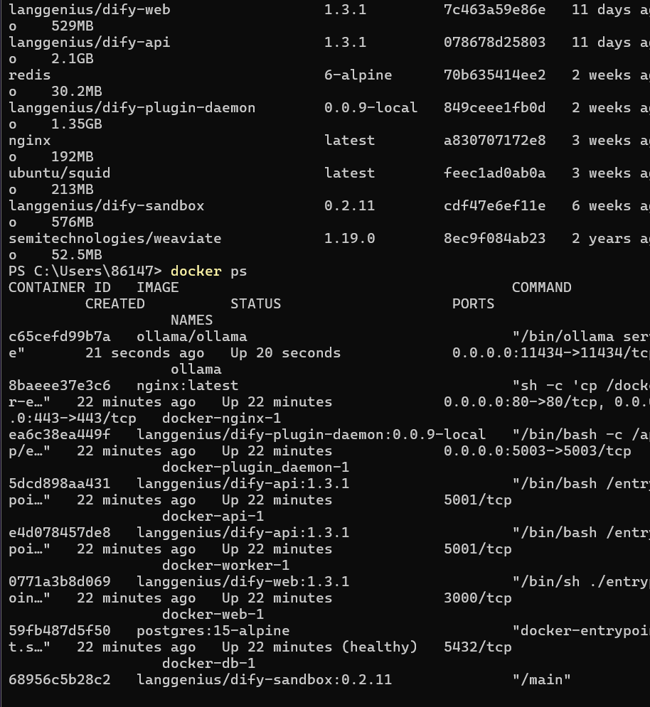 Win11家庭版系统配置docker+dify+ollama+deepseek本地部署教程_win11部署docker+dify-CSDN博客