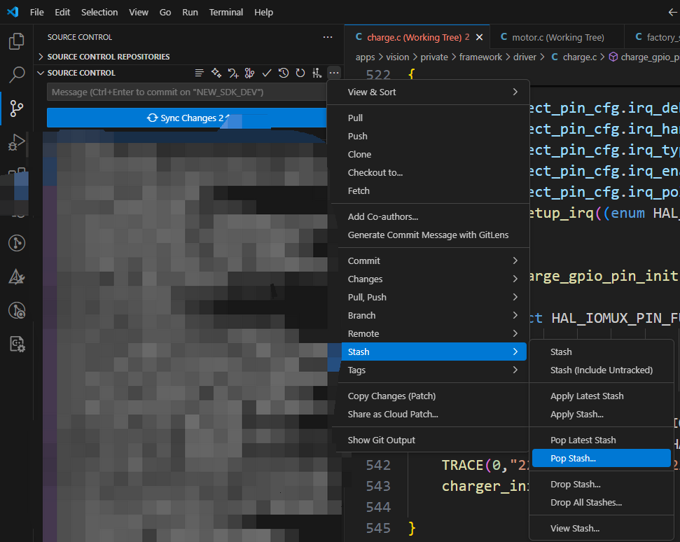 VS CODE中 使用替换文本功能/GIT 的暂存使用功能_vscode git stash-CSDN博客