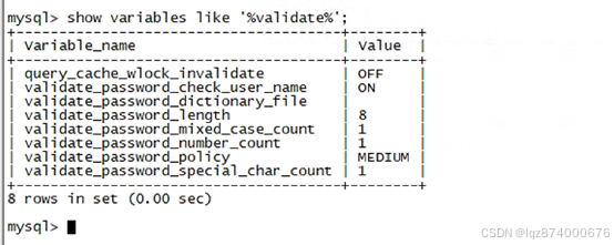 mysql数据库ERROR 1193 (HY000): Unknown system variable ‘validate_password_policy‘问题处理_mysql 安装 ...