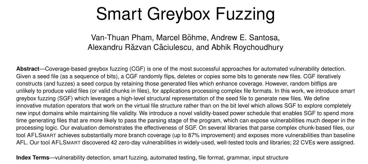Smart Greybox Fuzzing翻译-CSDN博客