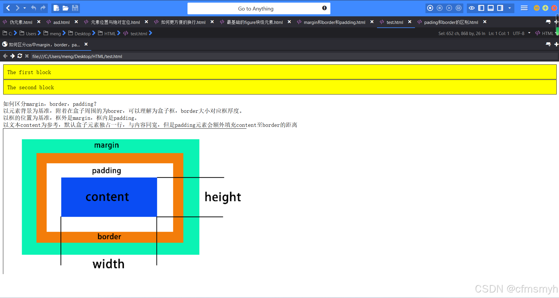 如何区分css中margin，border，padding_border和outline区别-CSDN博客