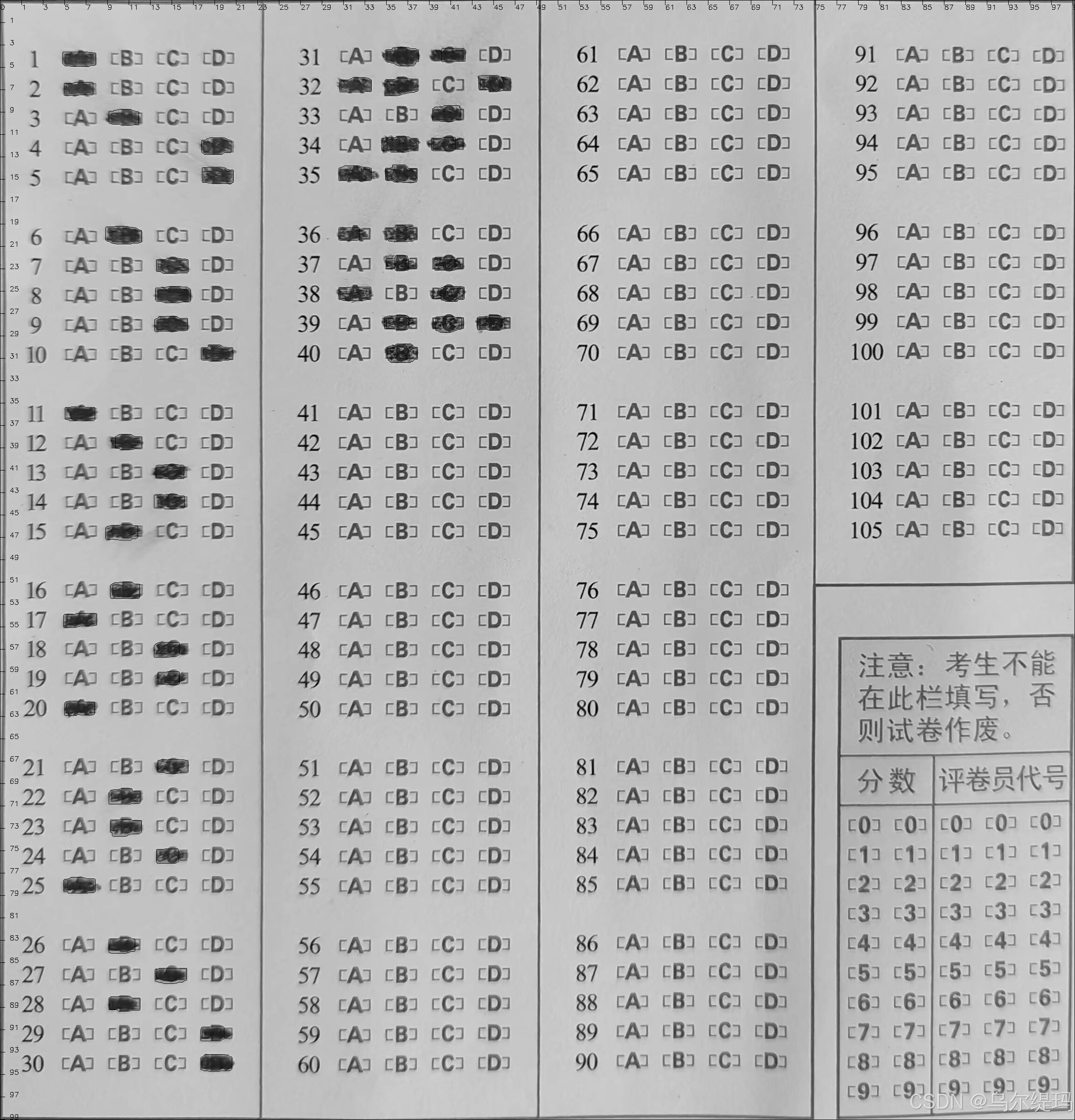 基于pythonopencv的答题卡识别数字图像处理基于pythonopencv答题卡识别gui界面 Csdn博客