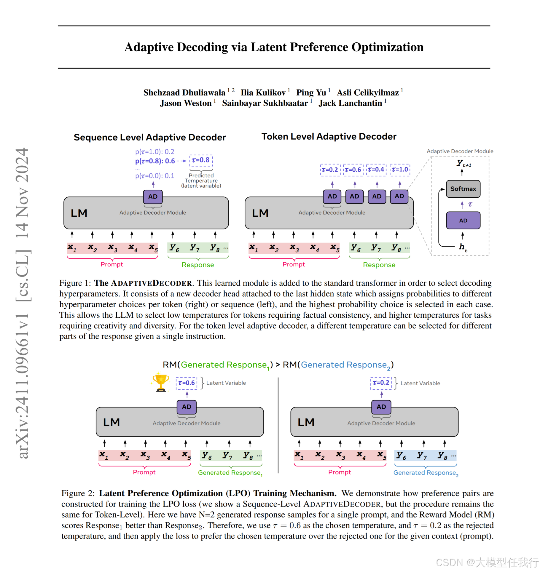 Meta：通过潜在偏好优化LLM自适应解码_adaptive decoding via latent preference optimizati-CSDN博客