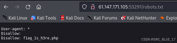 攻防世界 - Web - Level 1 | robots-CSDN博客