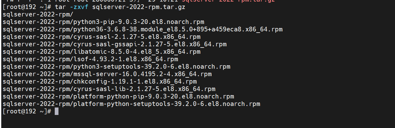 SQLServer【安装篇】02：CentOS 8.0【在线】【离线】安装SQL Server 2022及使用_sqlserver离线安装 ...