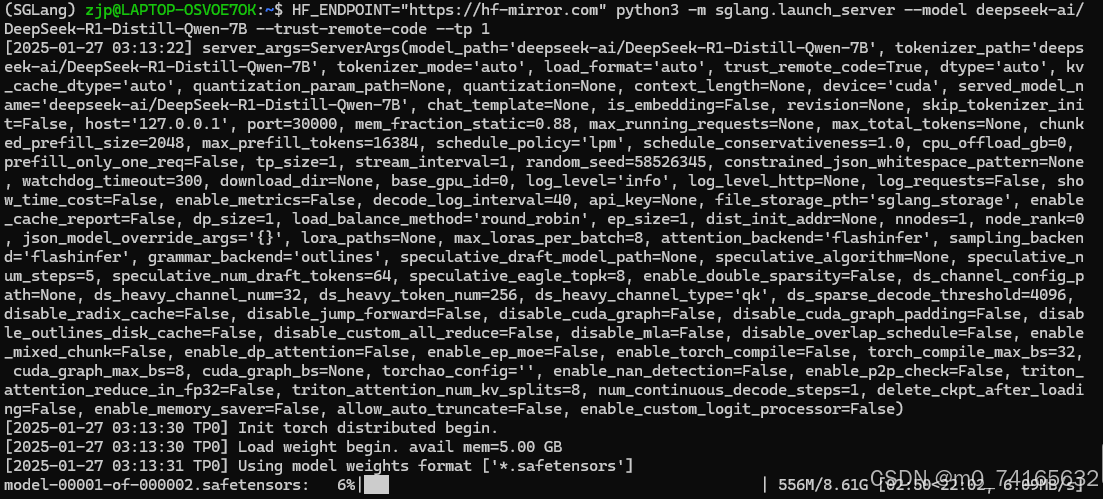 使用 SGLang本地部署Deepseek R1_sglang部署deepseek-CSDN博客