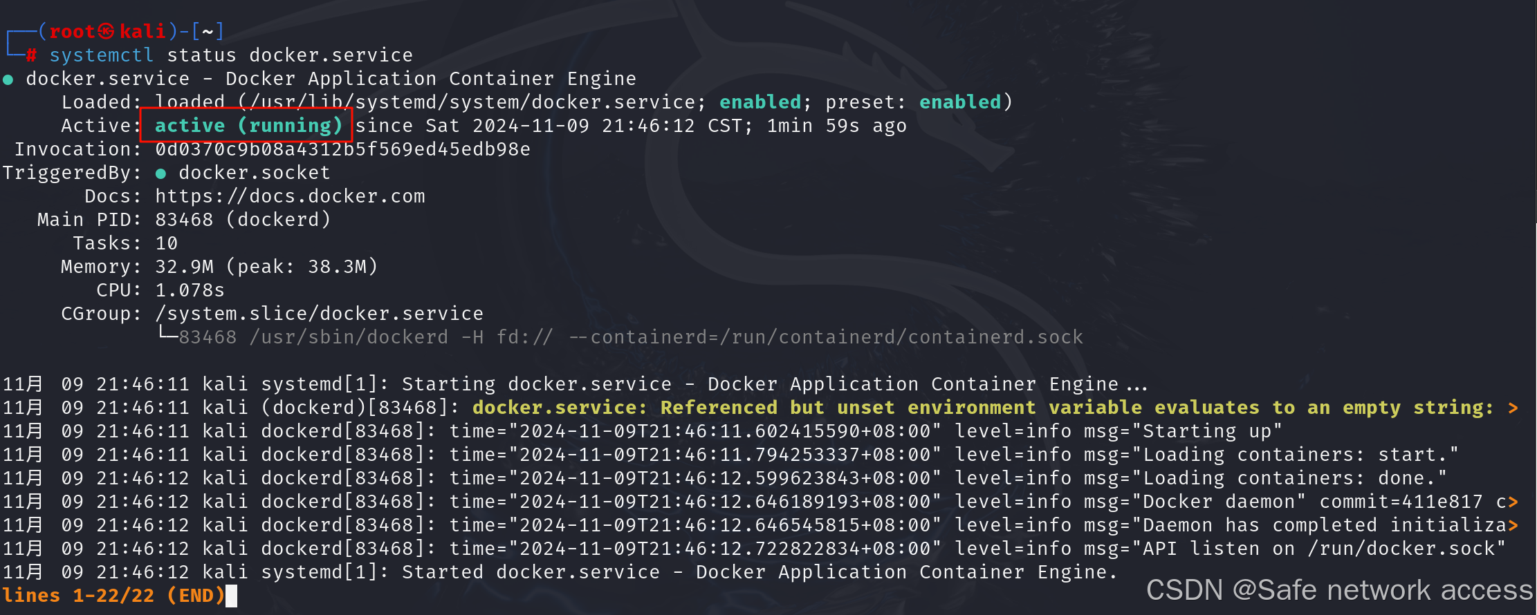 kali下拉取docker_kali中怎么看安装docker的版本-CSDN博客