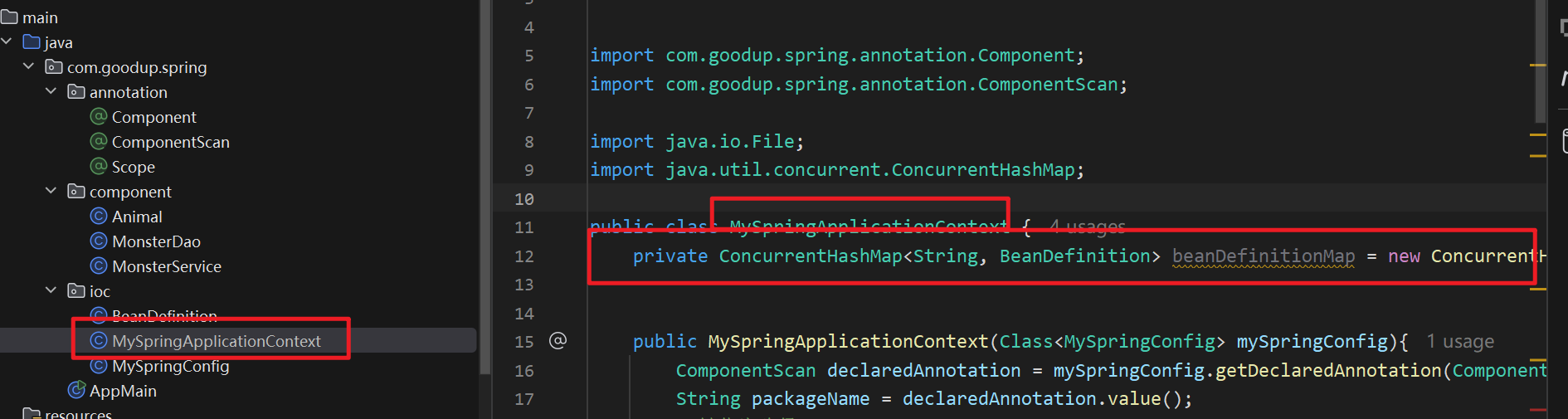 手动实现Spring底层机制笔记（依赖注入+初始化IOC容器+BeanPostProcessor机制+AOP）-CSDN博客