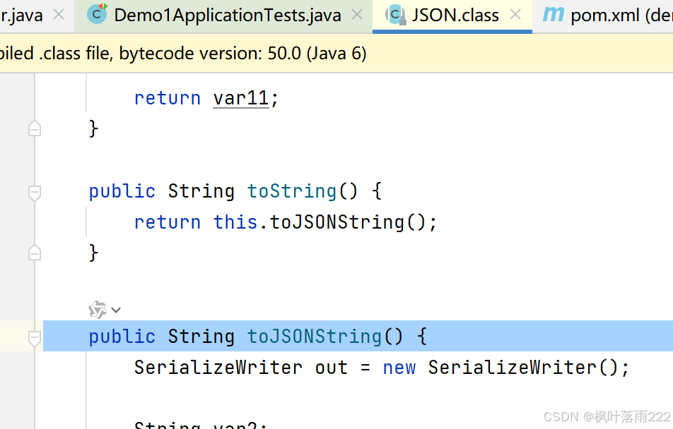 toString()、String.valueOf（）以及toJSONString（）的区别及用法_tostring和tojsonstring-CSDN博客