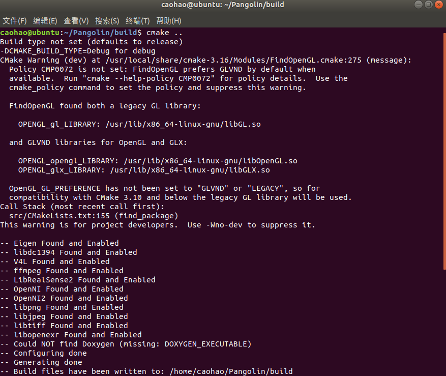Ubuntu18.04 Pangolin库安装教程_安装pangolin-CSDN博客