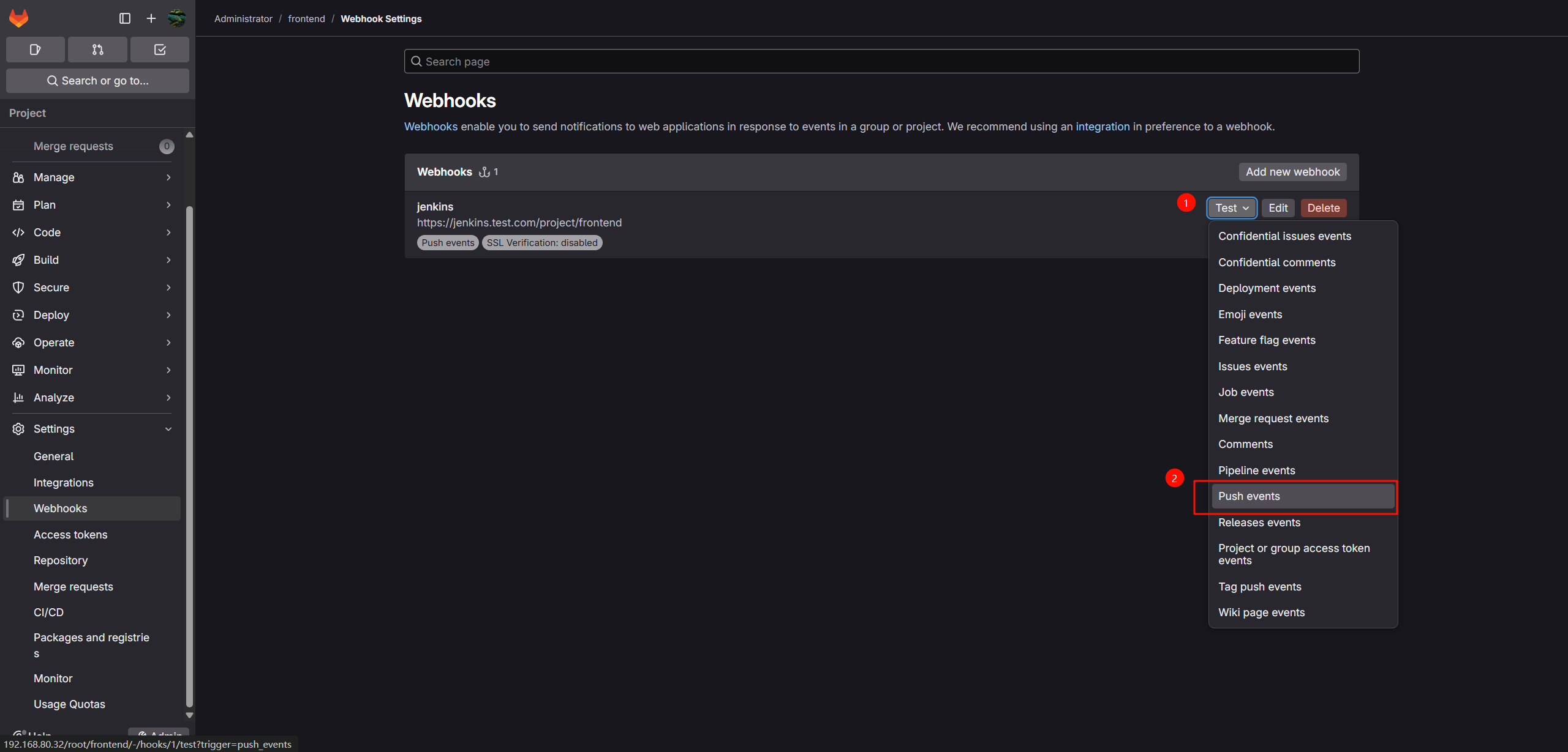 GitLab、Jenkins 当代码推送到GitLab时触发构建-CSDN博客
