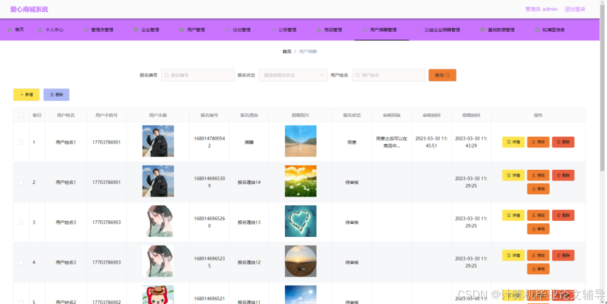 毕业设计实战：基于Java+Spring Boot+MySQL的爱心商城系统设计与实现全流程指南-CSDN博客