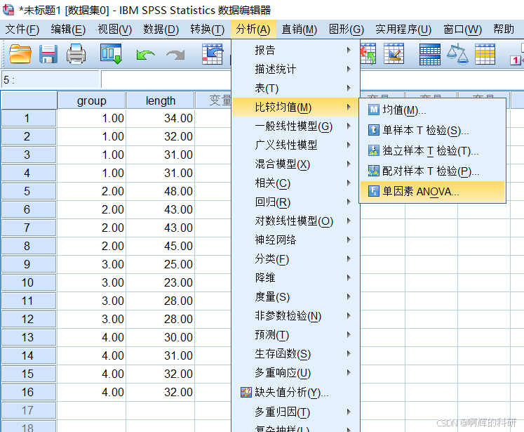 Prism和SPSS的显著性分析_graphpad prism显著性差异分析-CSDN博客