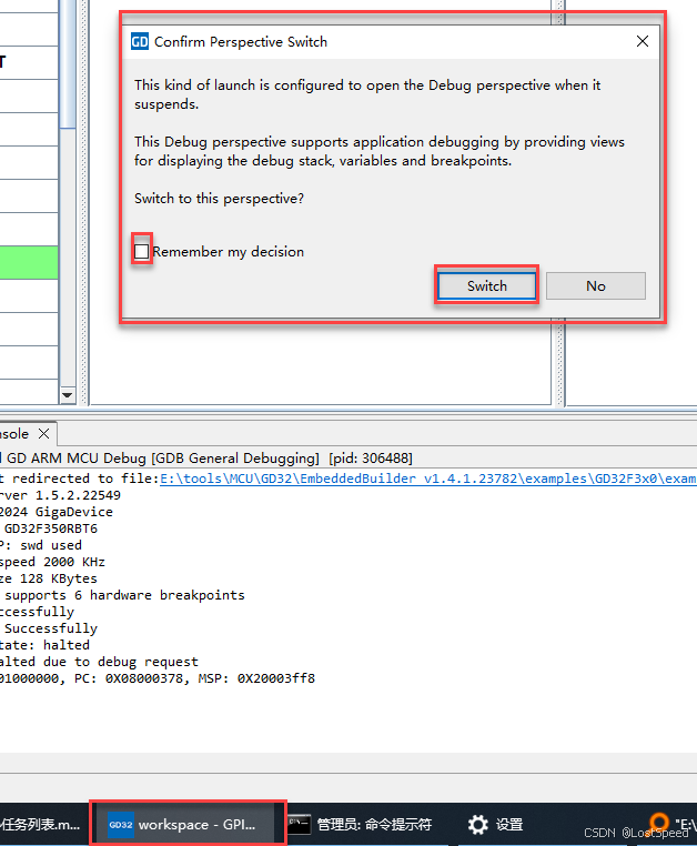GD - GD32350R_EVAL开箱 + Embedded Builder 单步调试_gd32 embedded builder-CSDN博客