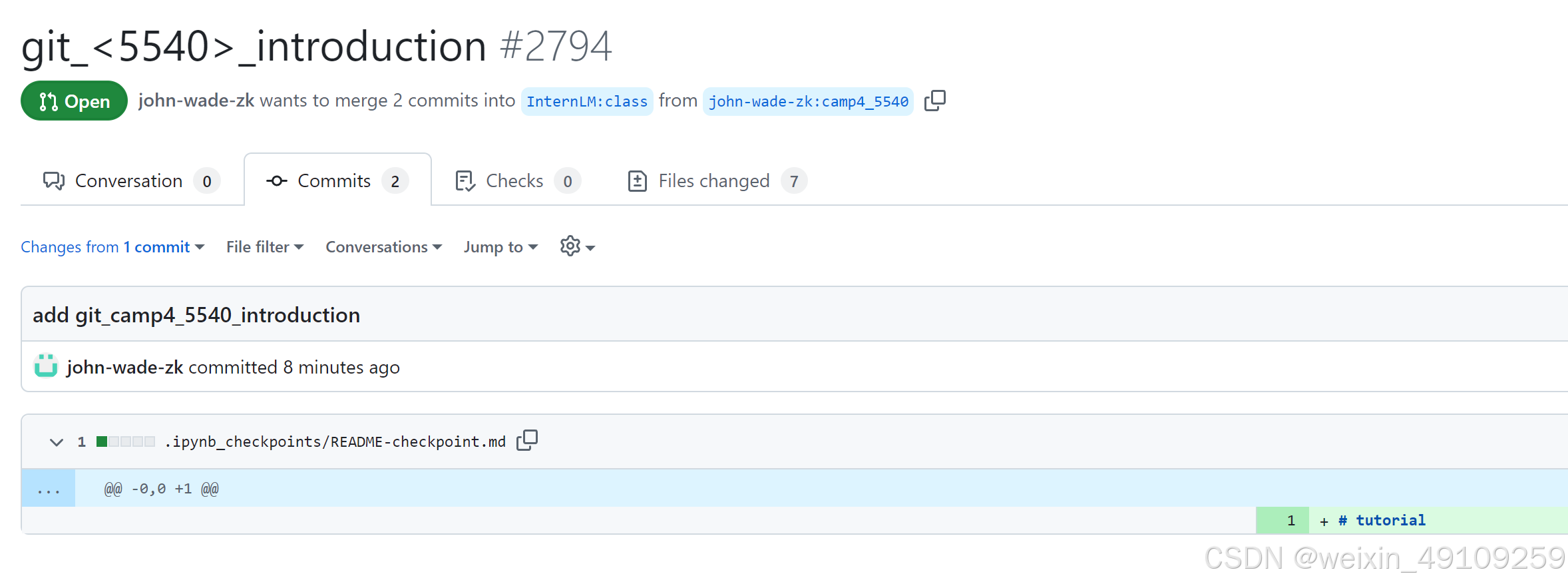 Git+InternStudio 关卡-CSDN博客