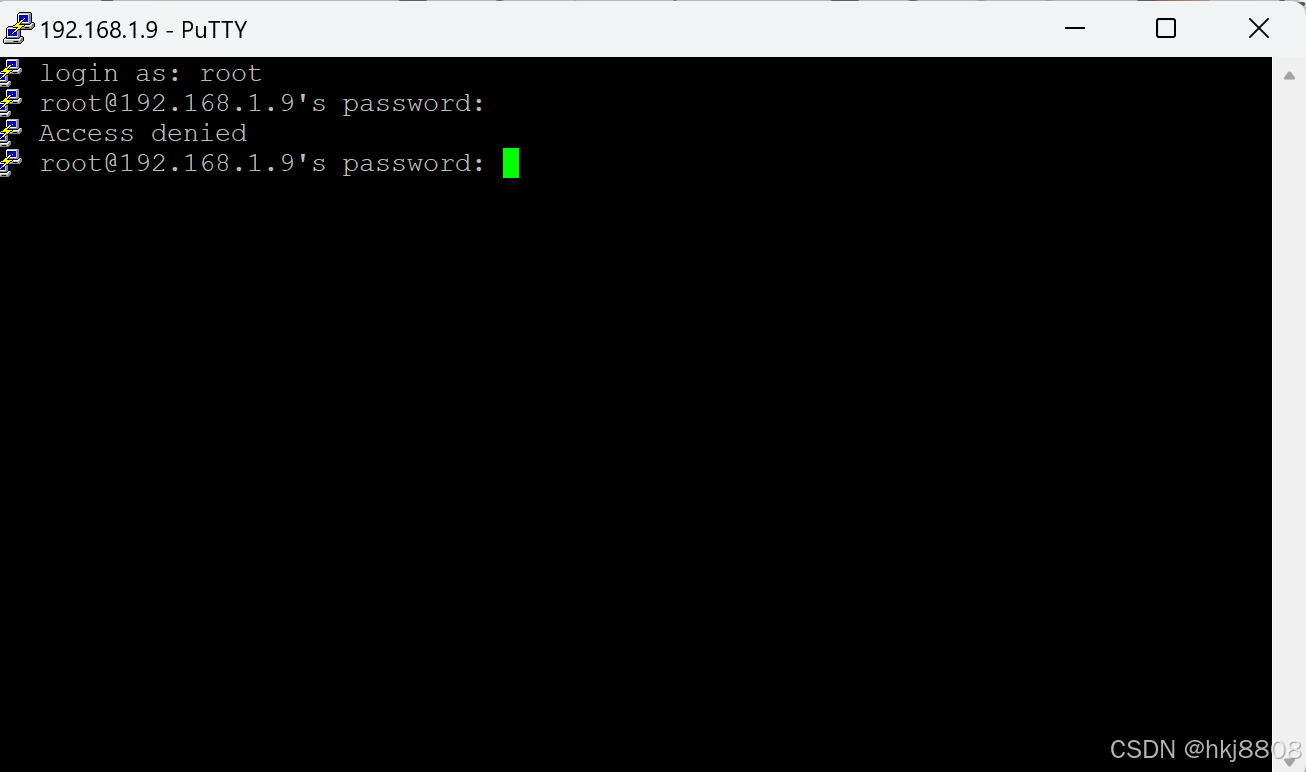 虚拟机下的ubuntu系统使用putty 登录Access denied_putty连接ubuntu出现access denied-CSDN博客