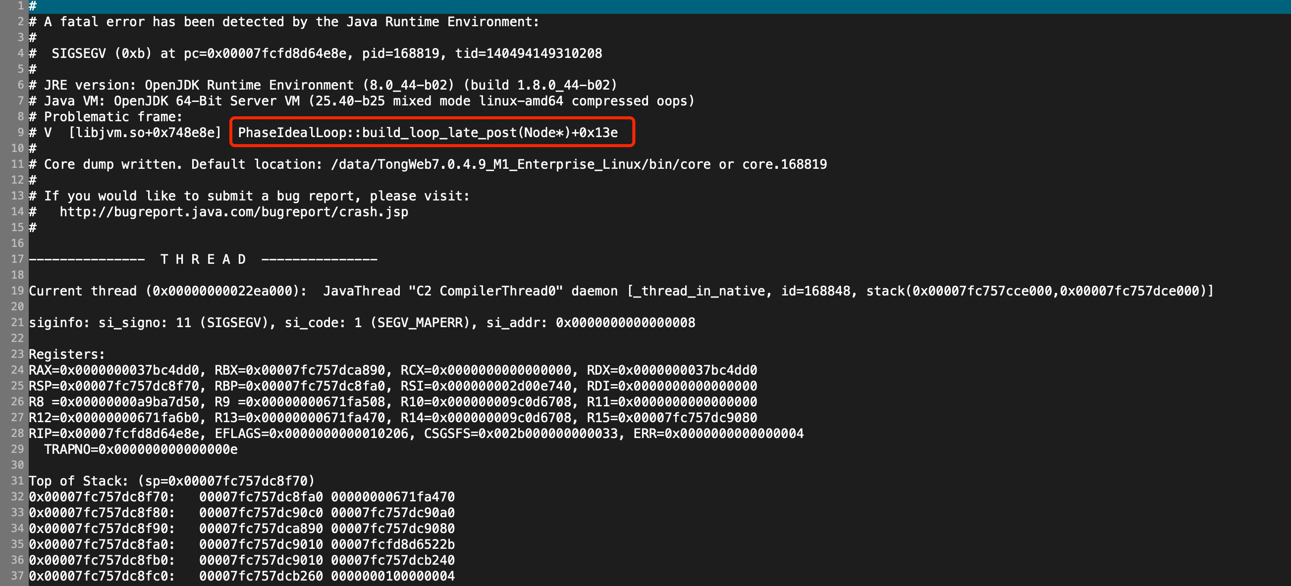 TongWeb进程异常宕机_tongweb websocket-CSDN博客