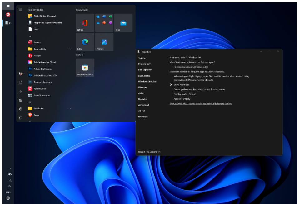 ExplorerPatcher：修复任务栏和开始菜单-CSDN博客