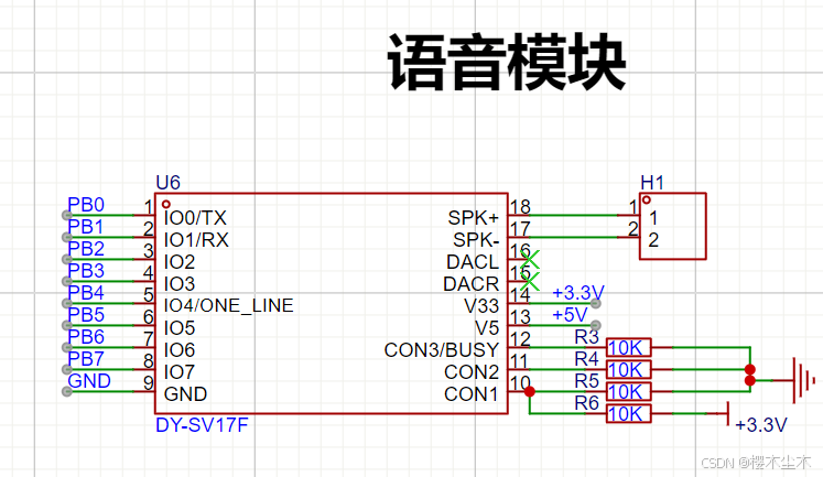 【基于STM32 DY-SV17F音乐模块开发】-CSDN博客