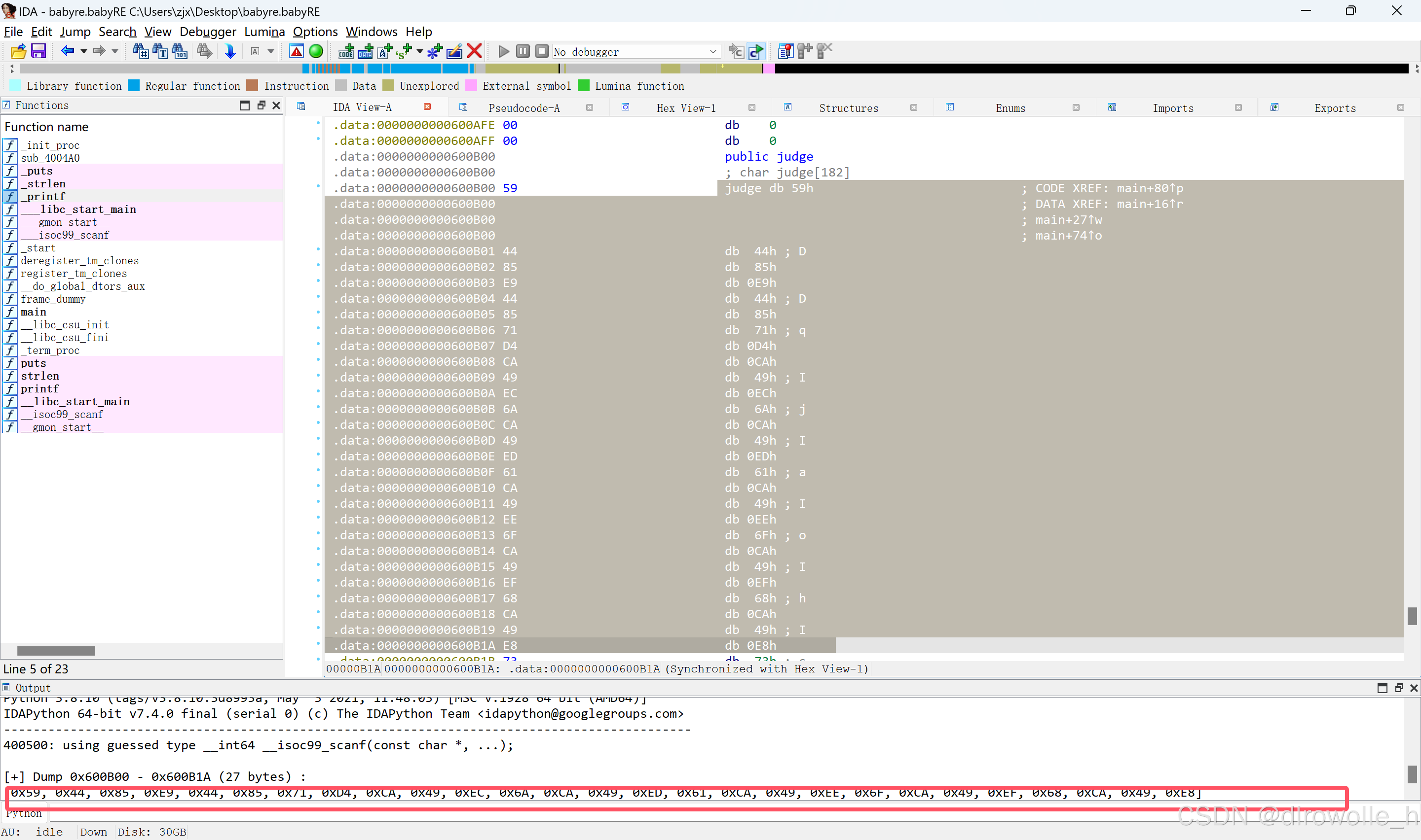 学习逆向工程（写ctf题）的一些心得（持续更新ing）_ctf ida 插件-CSDN博客